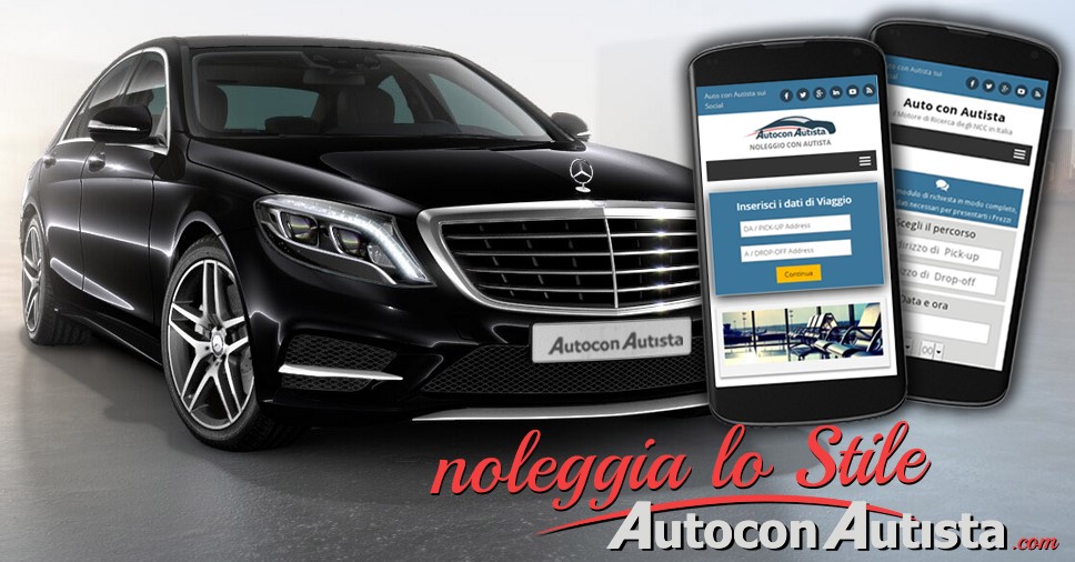 Auto con Autista NCC Noleggio Auto con Conducente Italia