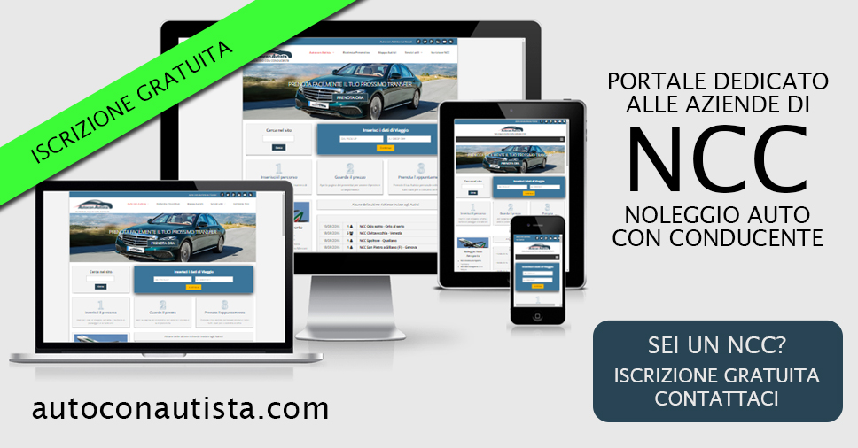 Registrazione NCC Auto con Autista